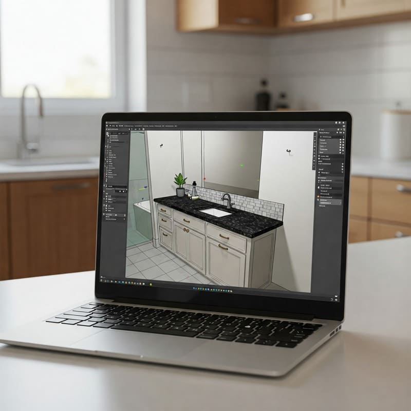 3D Models for Custom Countertops | Madison Countertops